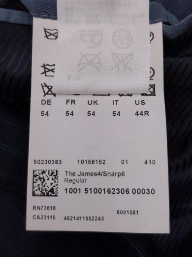 HUGO BOSS(ヒューゴボス) / ストライプセットアップ/RN73616/CA23115/セットアップ/--/コットン/NVY ...