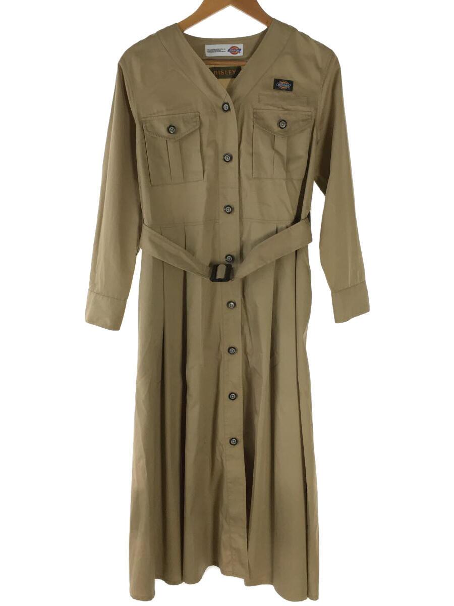 DICKIES(ディッキーズ) / ×RISLEY/ミリタリーシャツワンピース/--/コットン/BEG | 古着の販売・通販ならセカンドストリート
