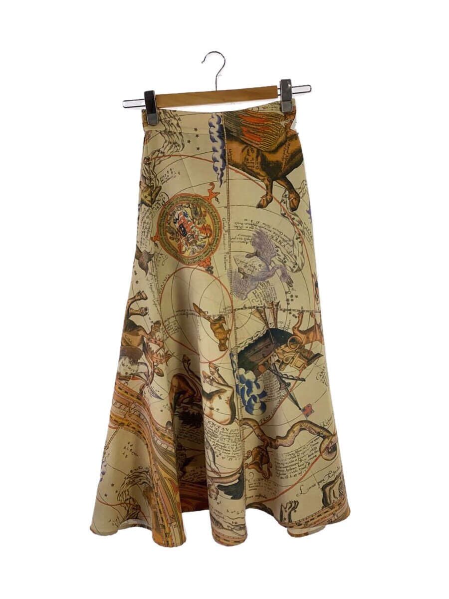 AMERI(アメリヴィンテージ) / RILEY HOROSCOPE SKIRT/S/ポリエステル/ベージュ/総柄/02210940200 | 古着の販売・通販ならセカンドストリート