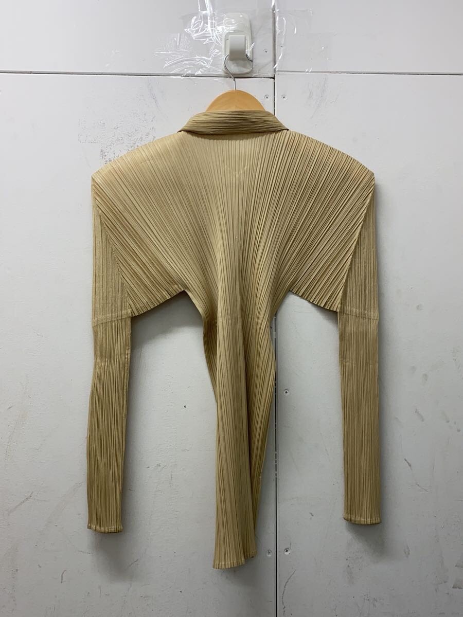 PLEATS PLEASE ISSEY MIYAKE(プリーツプリーズイッセイミヤケ) / 長袖ブラウス/3/ポリエステル/BEG/PP04 ...