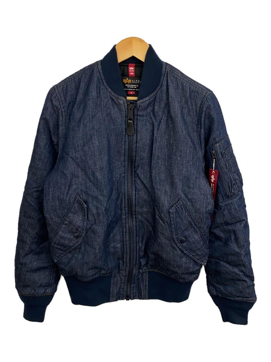 ALPHA INDUSTRIES(アルファインダストリーズ) / フライトジャケット/M/コットン/NVY/無地/TA1418-8100 ...
