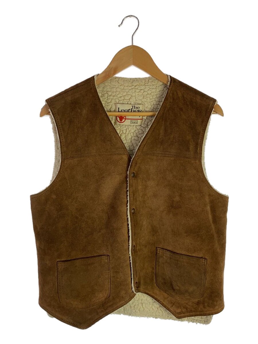 sears(シアーズ) / シアーズ/70s/ベスト/ムートンベスト/M/レザー/CML/無地/70s/THE LEATHER SHOP | 古着の販売・通販ならセカンドストリート