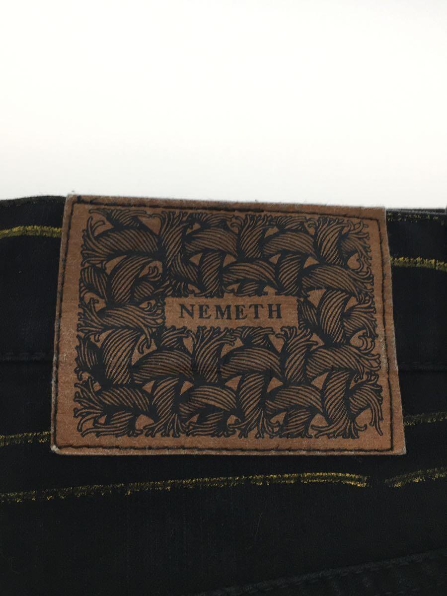 NEMETH(ネメス) / ボトム/L/コットン/ブラック/25586/立体裁断/革パッチダメージ/使用感有 | 古着の販売・通販ならセカンドストリート