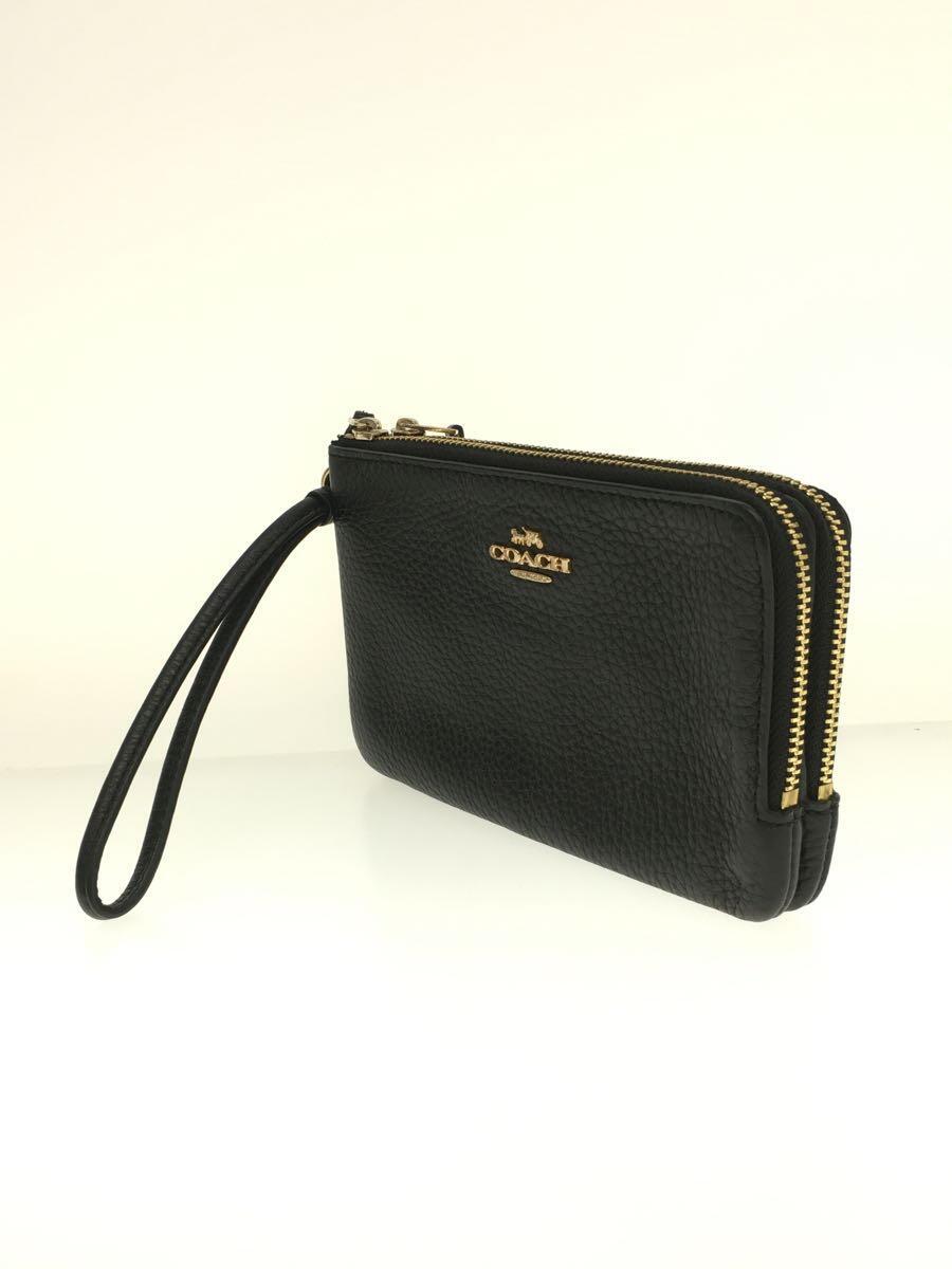 COACH(コーチ) / ポーチ/レザー/BLK/6649/リストレットポーチ | 中古品の販売・通販ならセカンドストリート