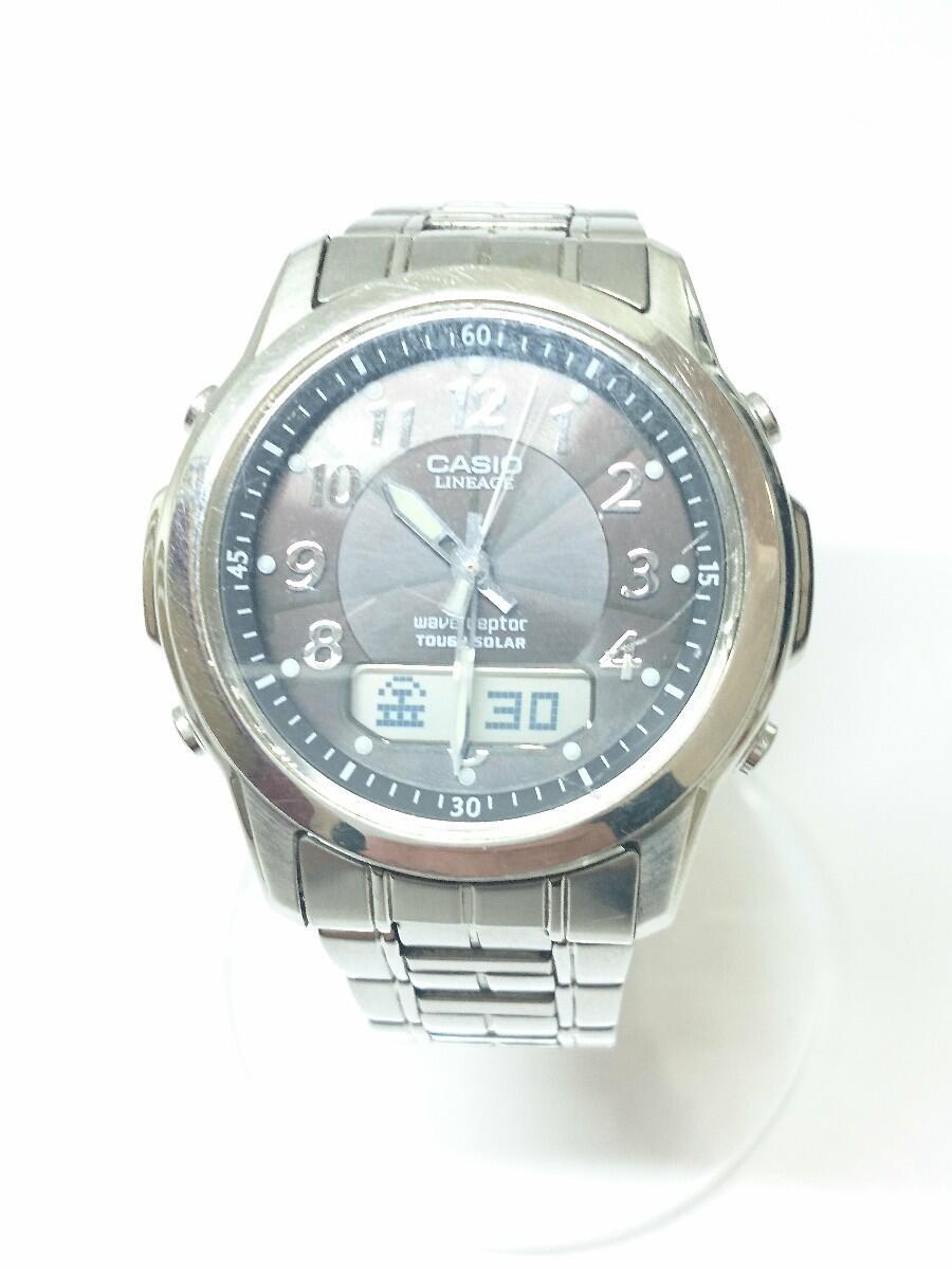 CASIO(カシオ) / TOUGH SOLAR/LINEAGE/ソーラー腕時計/デジアナ/ステンレス/シルバー/LCW-100 | 中古品の ...