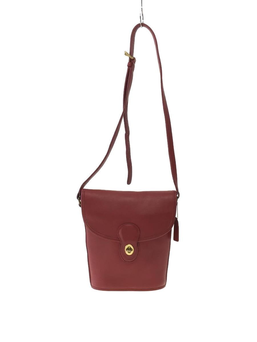 COACH(コーチ) / オールドコーチ/OLD/USA製/ターンロック/オールレザー/ショルダーバッグ/レザー/レッド/9936 | 中古品 ...