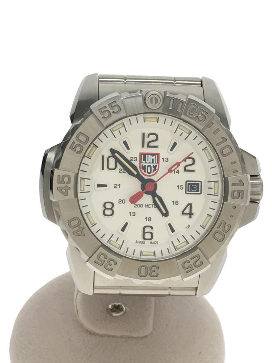 LUMINOX(ルミノックス) / クォーツ腕時計/アナログ/ステンレス/WHT/SLV/3250-1GBq H-3 LX-200 | 中古品の販売・通販ならセカンドストリート