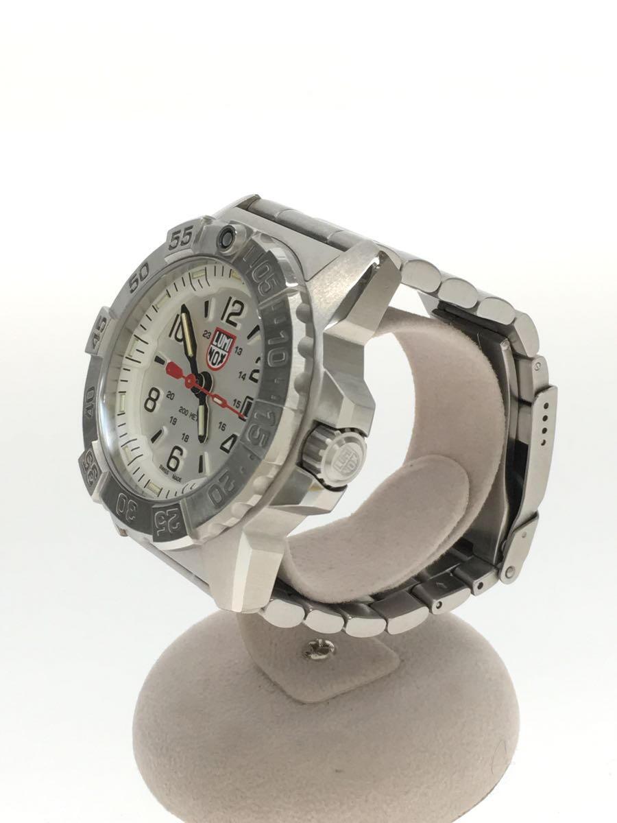 LUMINOX(ルミノックス) / クォーツ腕時計/アナログ/ステンレス/WHT/SLV/3250-1GBq H-3 LX-200 | 中古品の販売・通販ならセカンドストリート