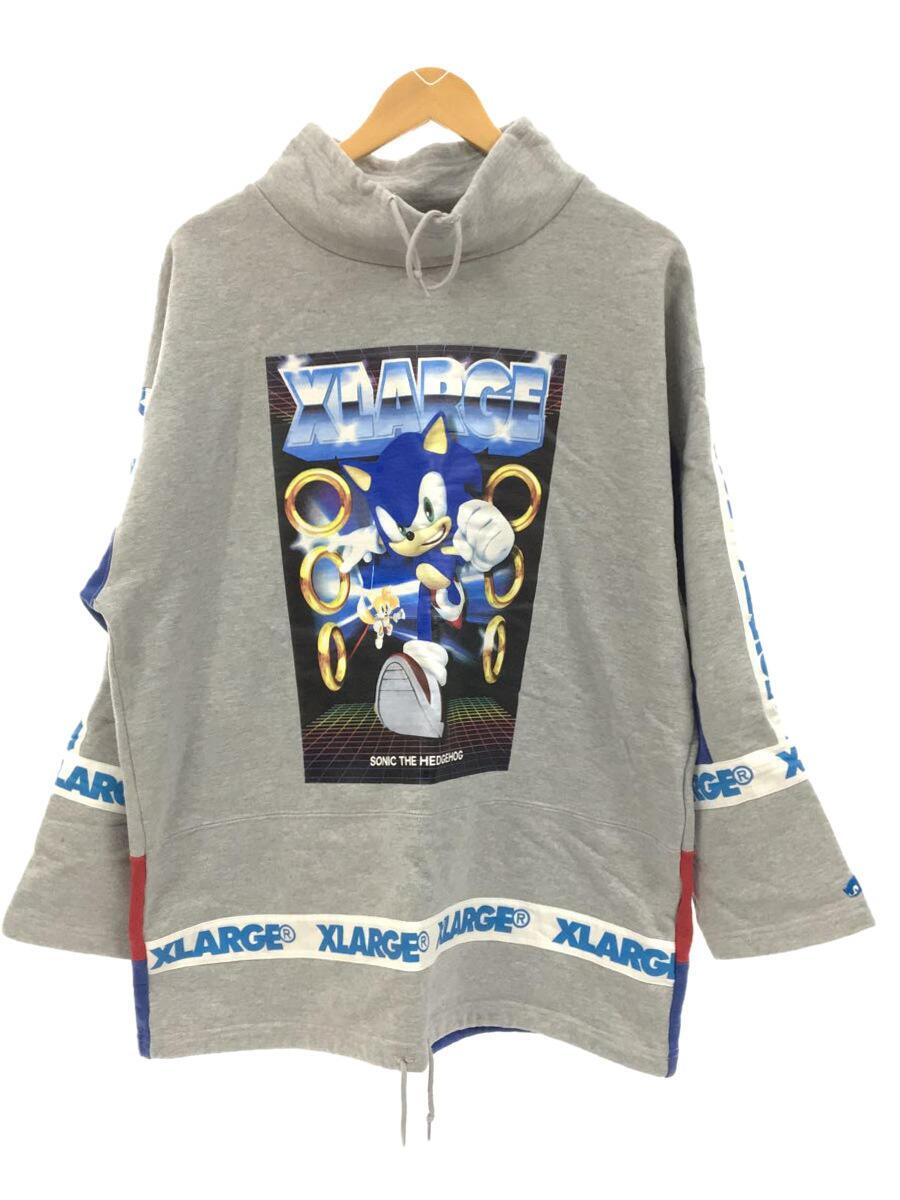 X-LARGE(エクストララージ) / SONIC THE HEDGEHOG TAPED MOCKMECK SWEAT//L/コットン ...