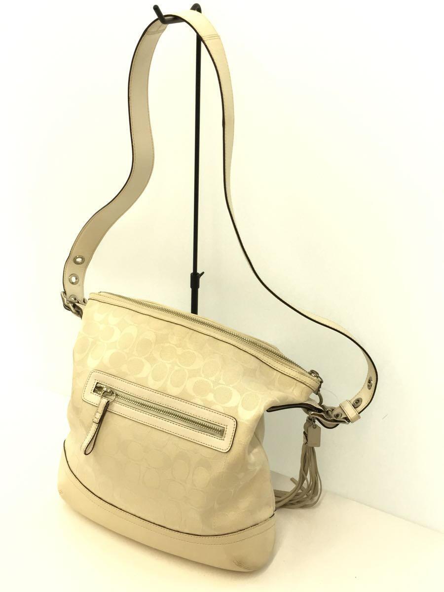 COACH(コーチ) / COACH ショルダーバッグ/レザー/WHT/9349/内側ヨゴレ有 | 中古品の販売・通販ならセカンドストリート