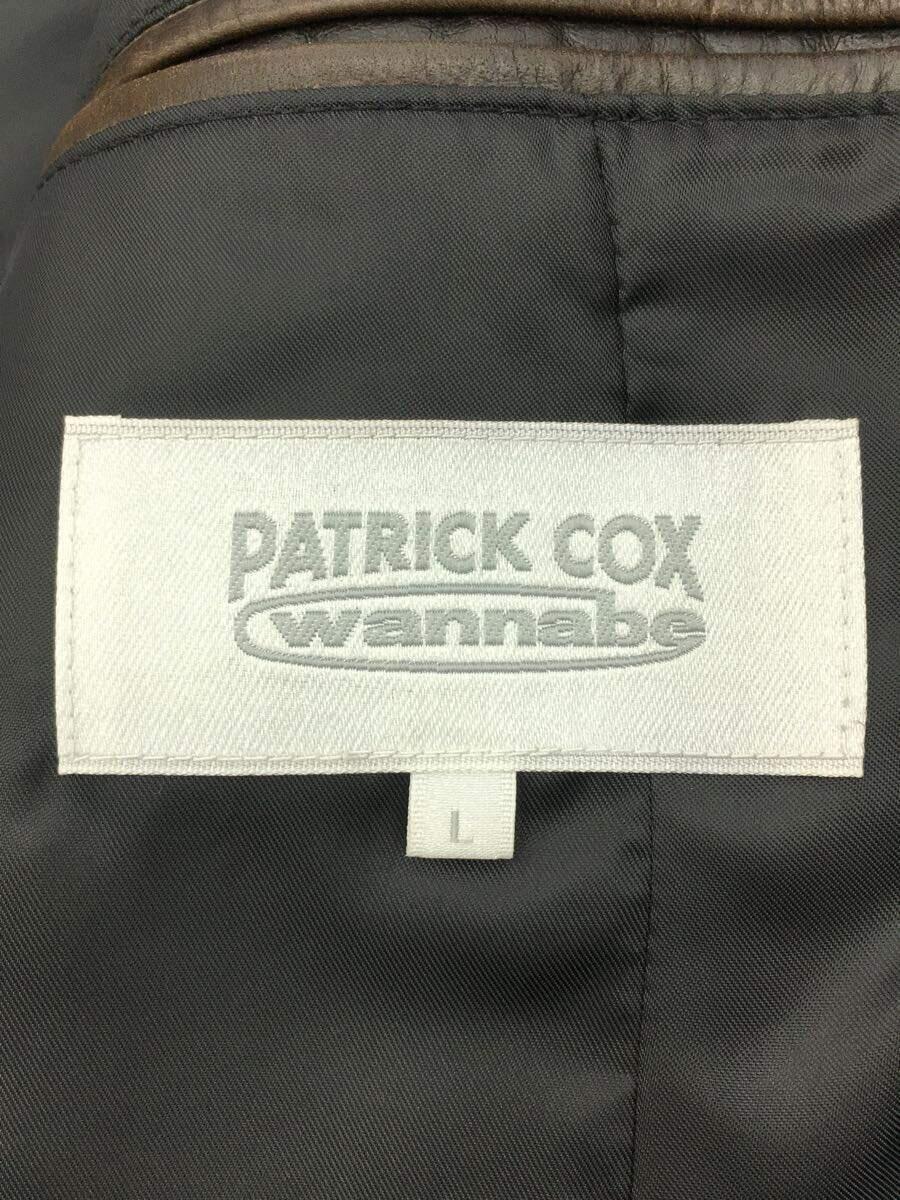 PATRICK COX(パトリックコックス) / レザージャケット・ブルゾン/L/牛革/BRW | 古着の販売・通販ならセカンドストリート