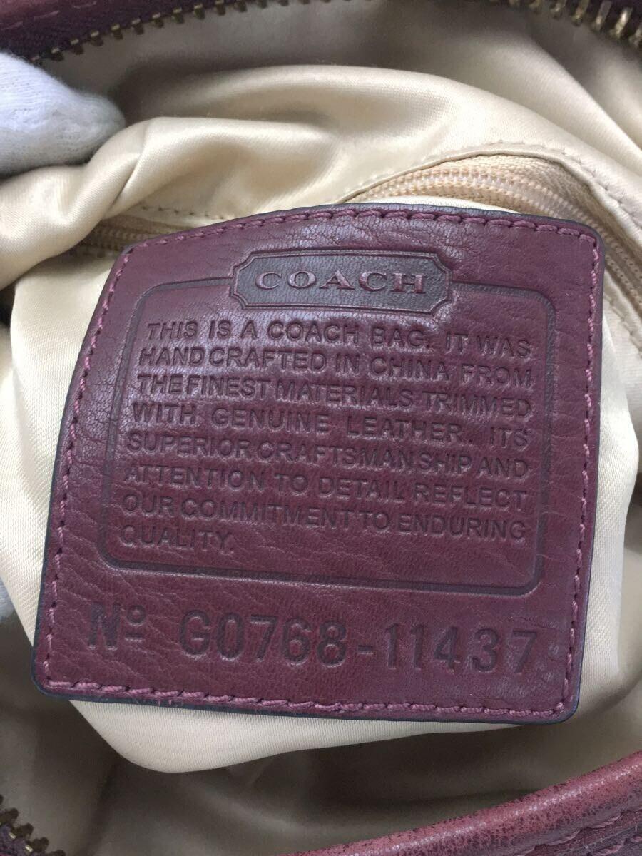 COACH(コーチ) / ショルダーバッグ/キャンバス/レッド/ジグネチャー/11437 | 中古品の販売・通販ならセカンドストリート