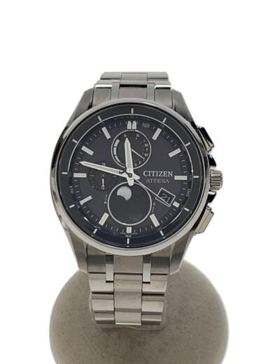 CITIZEN(シチズン) / アテッサ/電波時計/アナログ/BLK/SLV/H874-005HK01// | 中古品の販売・通販ならセカンド ...