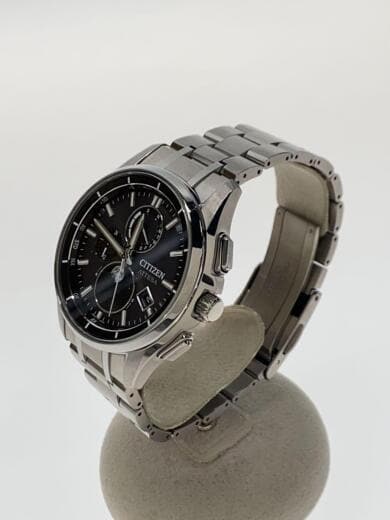 CITIZEN(シチズン) / アテッサ/電波時計/アナログ/BLK/SLV/H874-005HK01// | 中古品の販売・通販ならセカンド ...