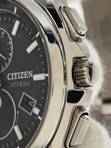 CITIZEN(シチズン) / アテッサ/電波時計/アナログ/BLK/SLV/H874-005HK01// | 中古品の販売・通販ならセカンド ...