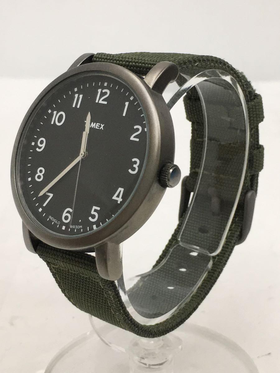 TIMEX(タイメックス) / クォーツ腕時計/アナログ/--/BLK/GRN/WR30M | 中古品の販売・通販ならセカンドストリート
