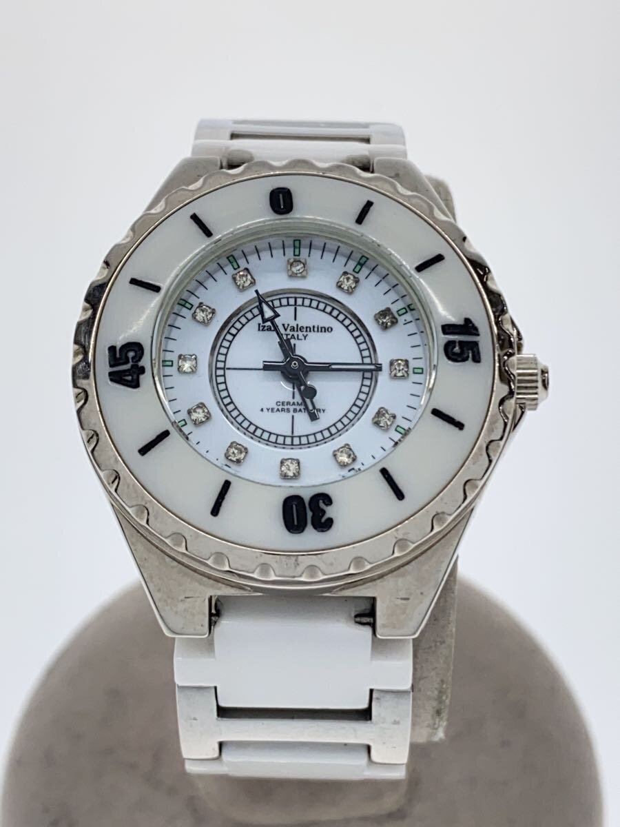 Izax Valentino(アイザックバレンチノ) / 腕時計/アナログ/ステンレス/WHT/WHT/SS/IVL-3000 | 中古品の ...