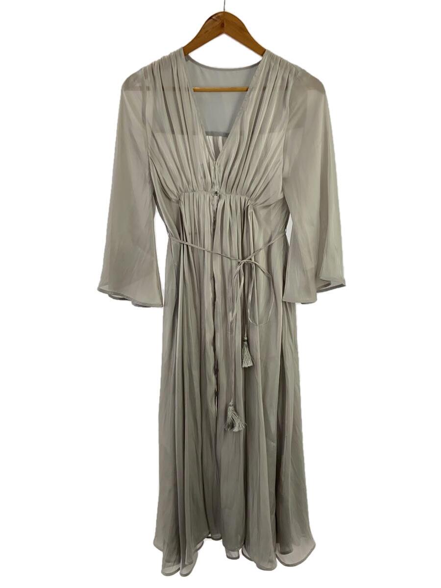 AMERI(アメリヴィンテージ) / サテンワンピース/S/ポリエステル/SLV/無地/02010530370 | 古着の販売・通販ならセカンドストリート