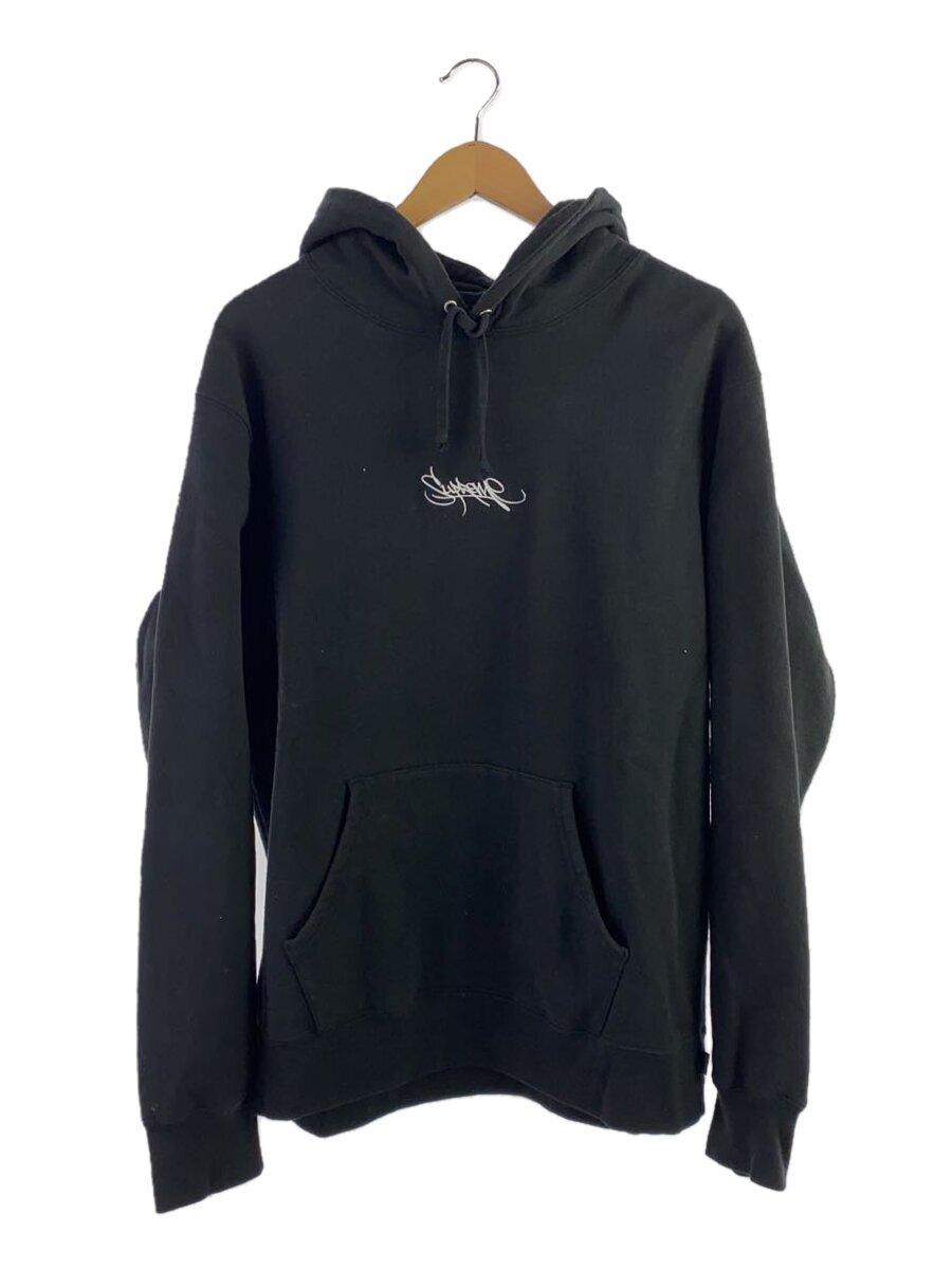 Supreme(シュプリーム) / Tag Logo Hooded Sweatshirt/L/コットン/BLK | 古着の販売・通販なら ...