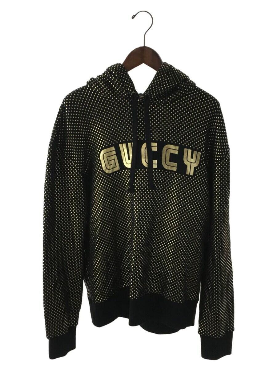 GUCCI(グッチ) / 18SS/LOGO FOODIE SEGA/パーカー/M/コットン/ブラック/ドット/475374-X3N43 ...