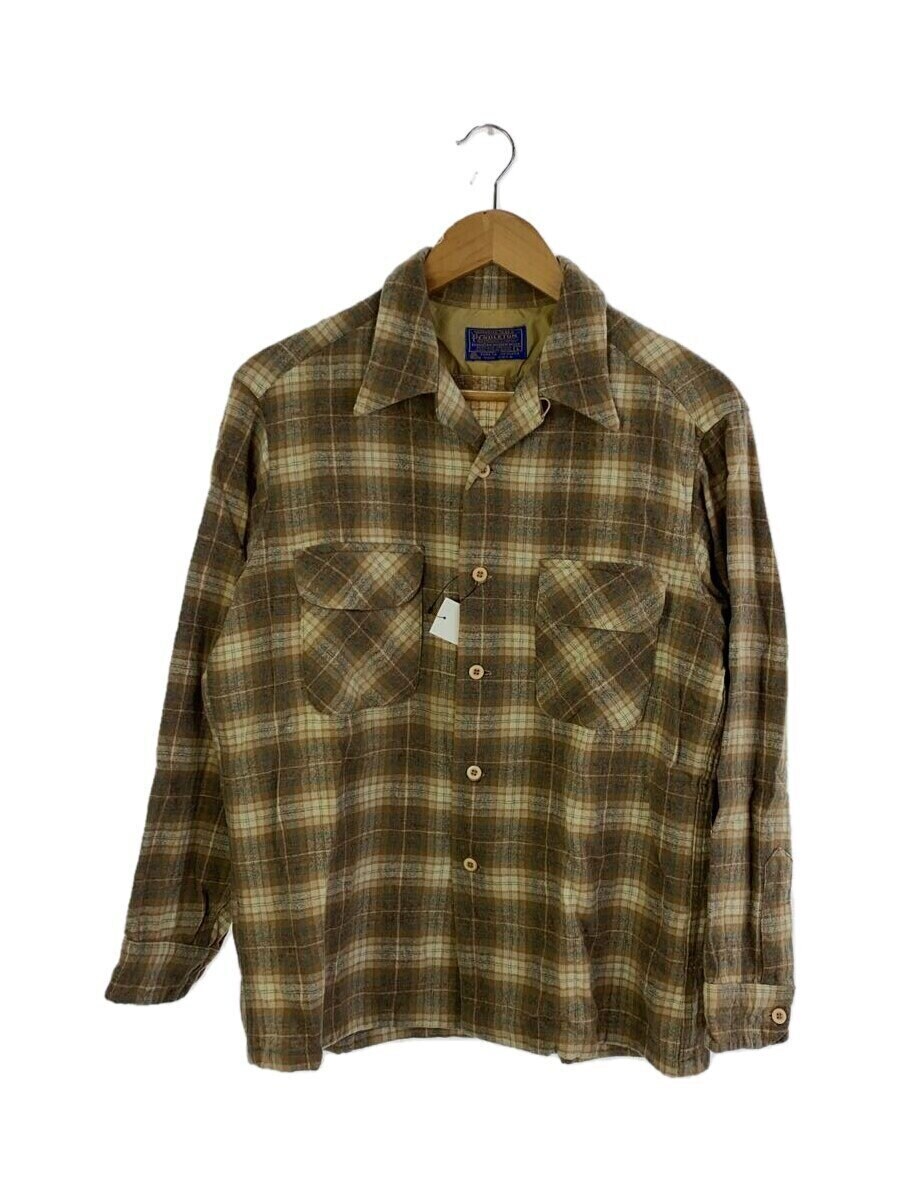 PENDLETON(ペンドルトン) / 70s/リペア有/長袖シャツ/L/ウール/BEG/チェック | 古着の販売・通販ならセカンドストリート