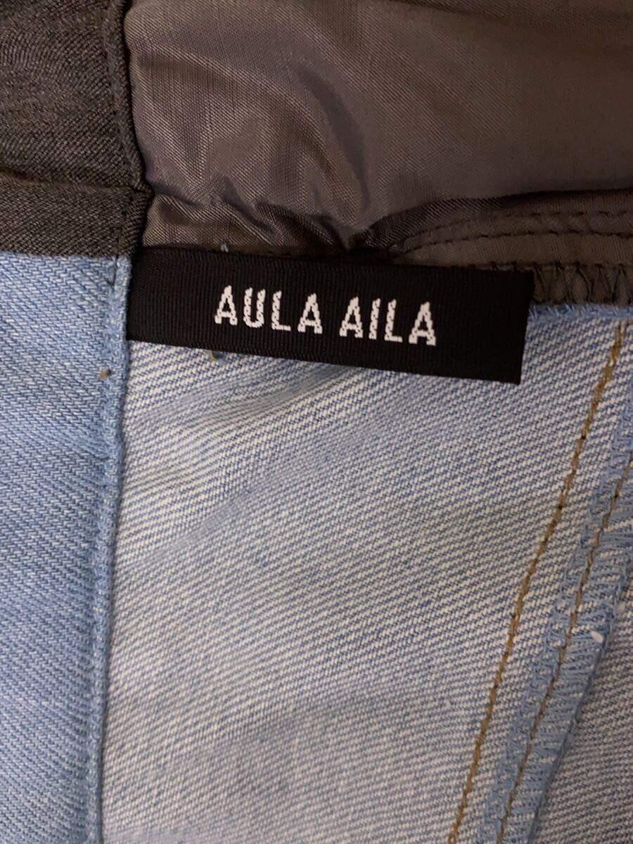 AULA(AULA AILA)(アウラ(アウラアイラ)) / DENIM COMBINATION ASYMMETRY PANTS/0/デニム/グレー/1231-06012 | 古着の販売・通販 ...