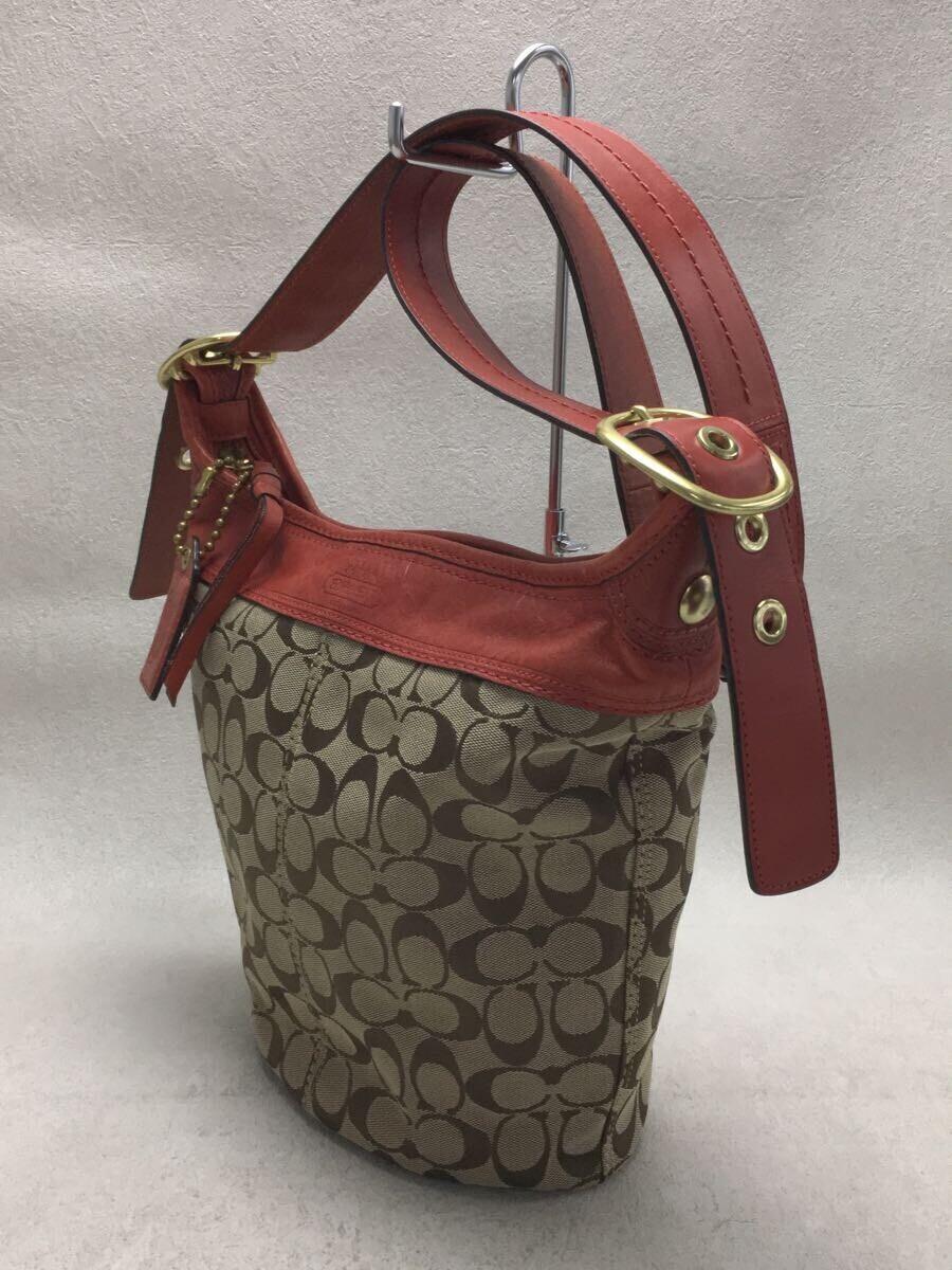 COACH(コーチ) / ブリーカーシグネチャーダッフル/11437/ショルダーバッグ/キャンバス/BEG | 中古品の販売・通販ならセカンド ...