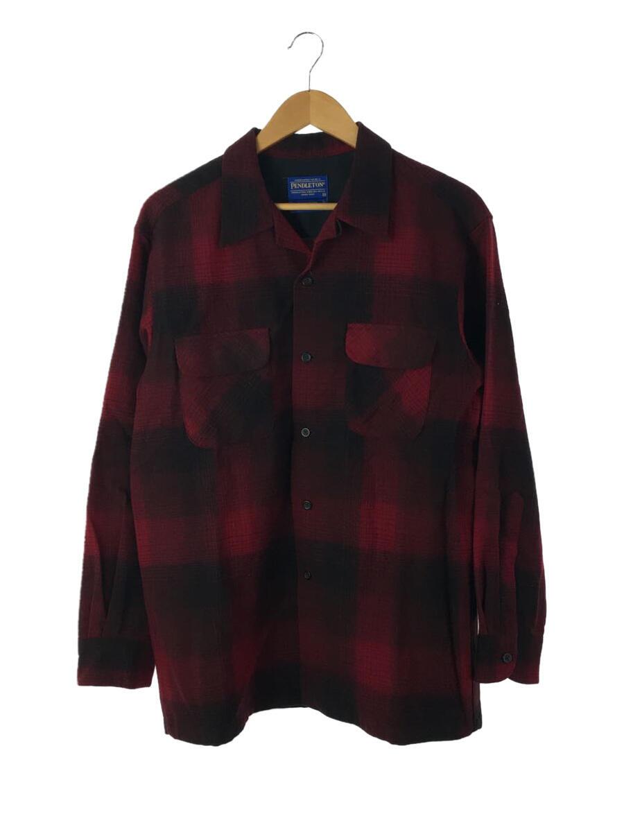 PENDLETON(ペンドルトン) / 長袖シャツ/M/ウール/RED/オンブレCK | 古着の販売・通販ならセカンドストリート