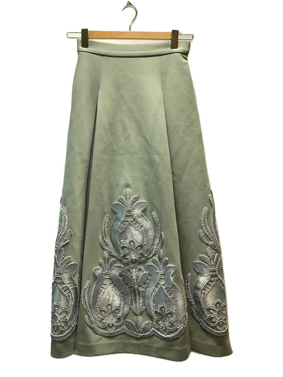 AMERI(アメリヴィンテージ) / RIBBON EMBROIDERY SKIRT/S/コットン/GRN/01120941110 | 古着の販売・通販ならセカンドストリート