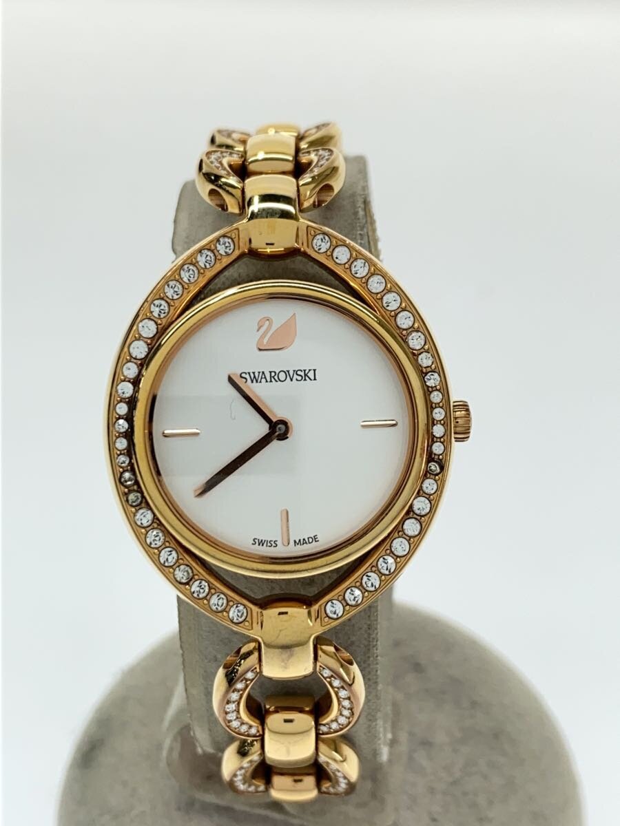 Swarovski(スワロフスキー) / クォーツ腕時計/アナログ/WHT/GLD/5470415 | 中古品の販売・通販ならセカンドストリート