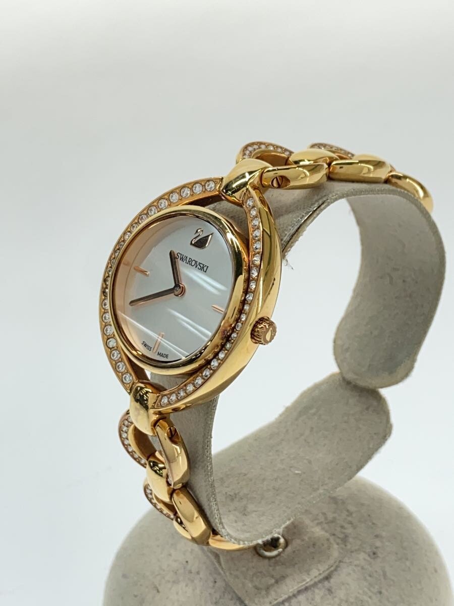 Swarovski(スワロフスキー) / クォーツ腕時計/アナログ/WHT/GLD/5470415 | 中古品の販売・通販ならセカンドストリート