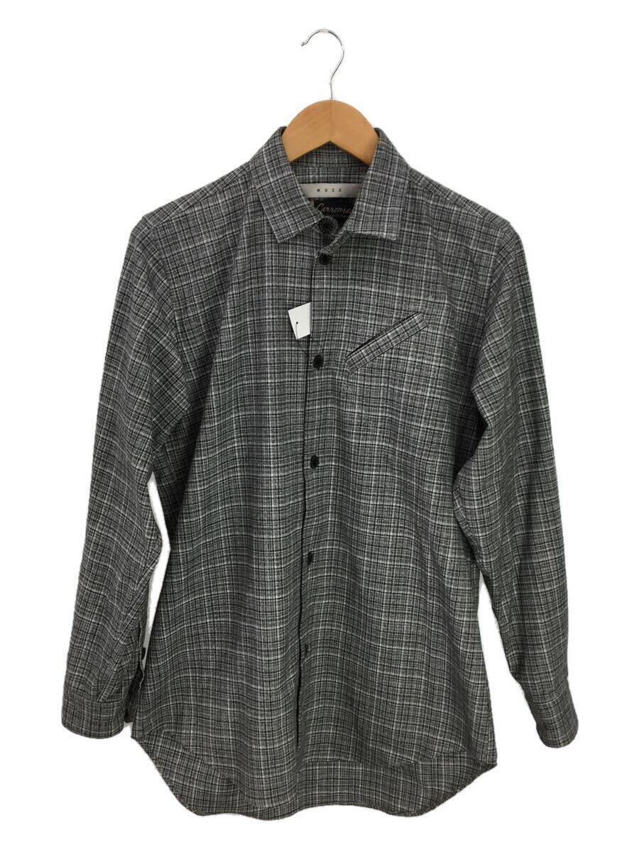 MUZE(ミューズ) / URBAN RELAX SHIRTS/長袖シャツ/1/ポリエステル/グレー/チェック/M18W-SH5B | 古着の ...