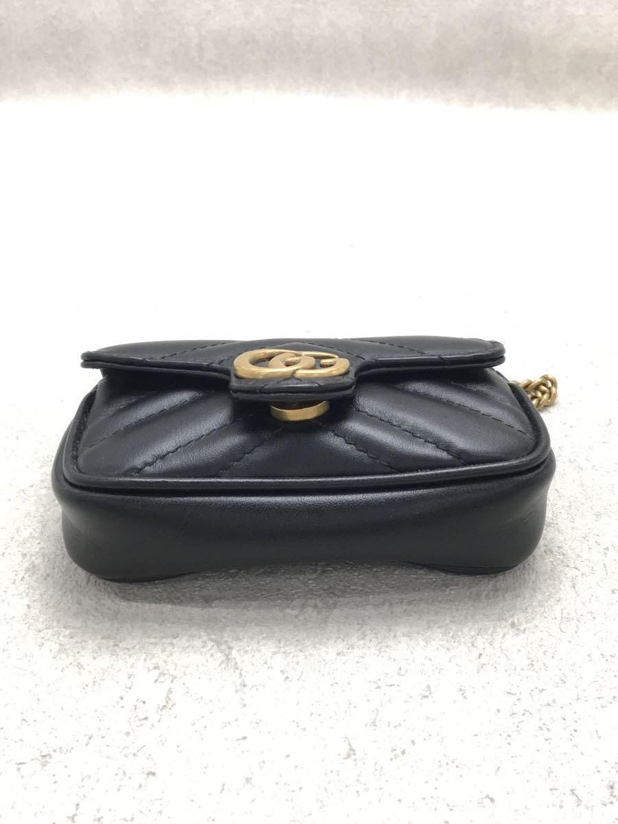 GUCCI(グッチ) / GUCCI グッチ ポーチ/レザー/BLK/575161/GGマーモント/ミニミニバッグポーチ | 中古品の販売 ...