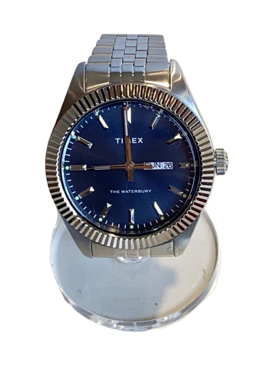 TIMEX(タイメックス) / THE WATERBURY/クォーツ腕時計/アナログ/ステンレス/NVY/SLV/SS/M903 | 中古品の ...