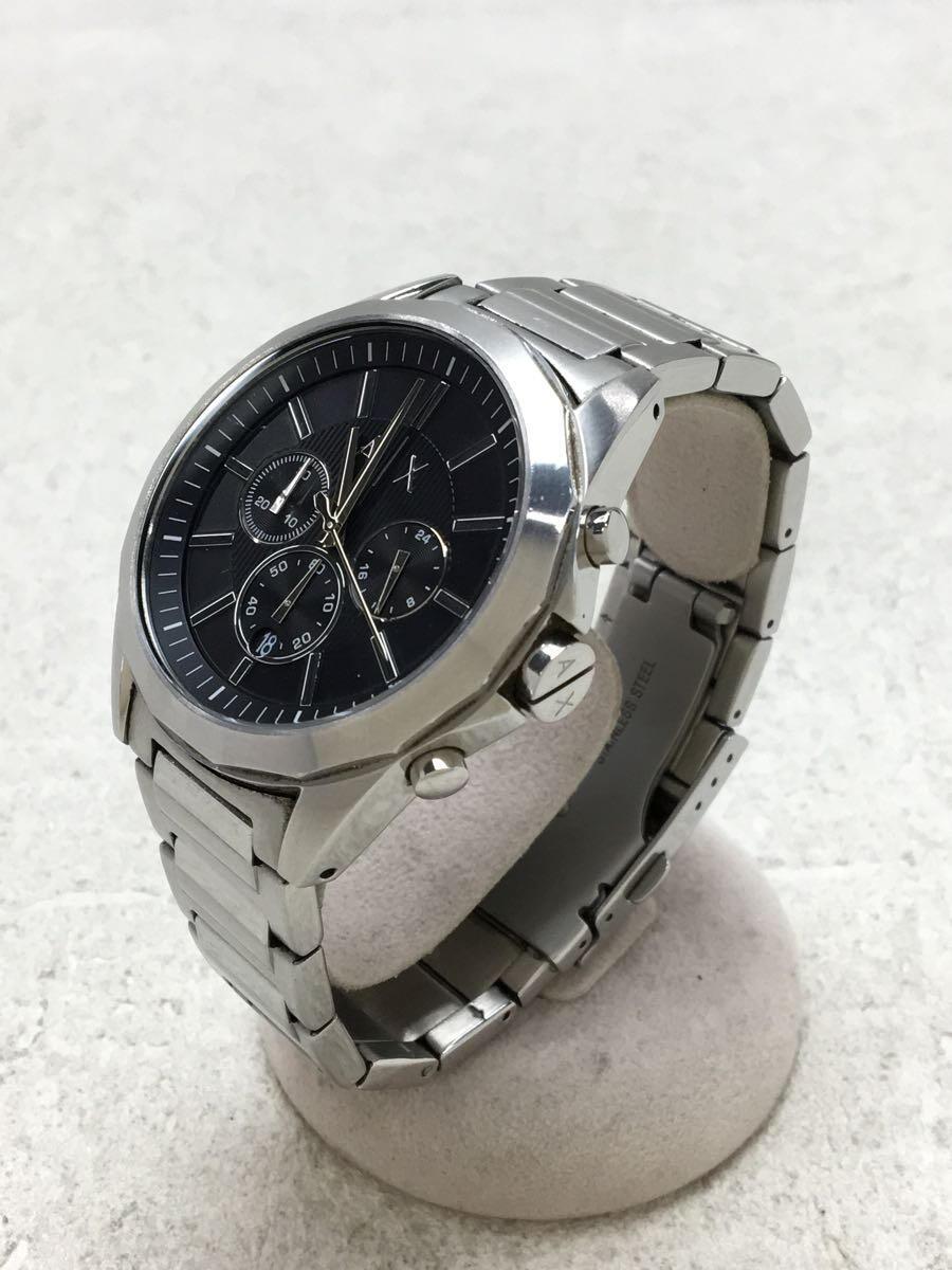 ARMANI EXCHANGE(アルマーニエクスチェンジ) / クォーツ腕時計/アナログ/ステンレス/BLK/SLV/AX2600 | 中古品 ...