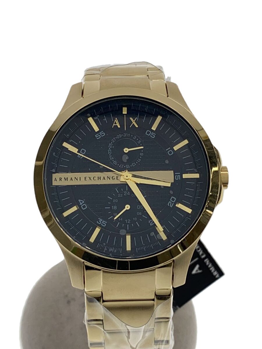 ARMANI EXCHANGE(アルマーニエクスチェンジ) / クォーツ腕時計/アナログ/ステンレス/BLK/GLD/AX2122 | 中古品 ...