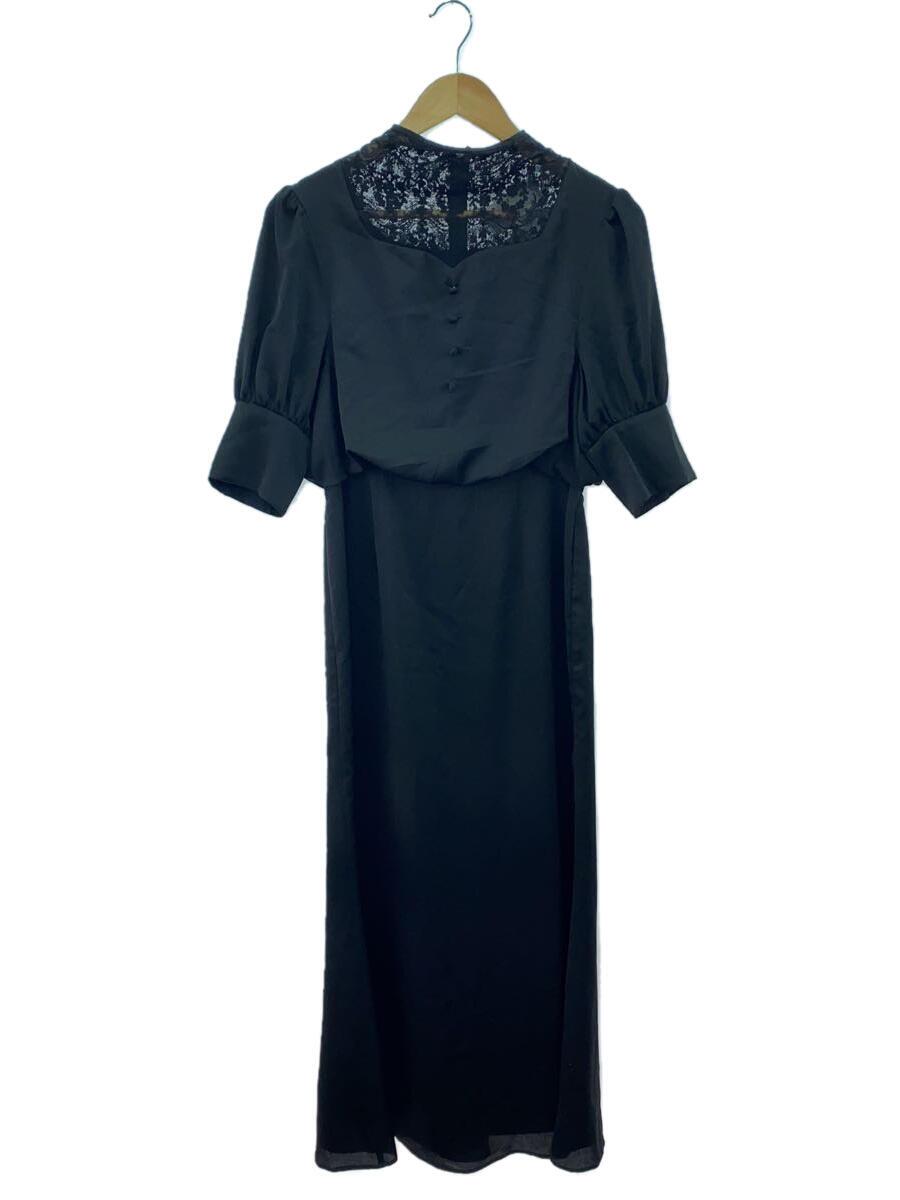 AMERI(アメリヴィンテージ) / 22AW DECOLLETE LACE EMPIRE DRESS/M/ポリエステル/BLK/01220570260 | 古着の販売・通販ならセカンドストリート