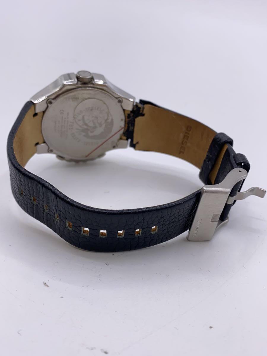 DIESEL([イリョウ/フクショク]ディーゼル) / クォーツ腕時計/アナログ/レザー/BLK/DZ-4131 | 中古品の販売・通販なら ...