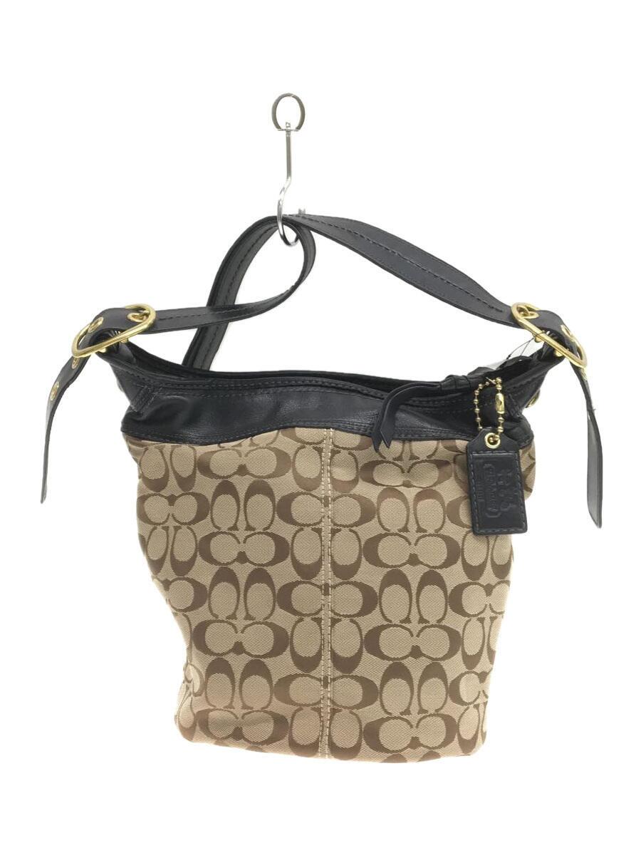 COACH(コーチ) / ハンドバッグ_シグネチャー/キャンバス/レザー/BLK/11437 | 中古品の販売・通販ならセカンドストリート