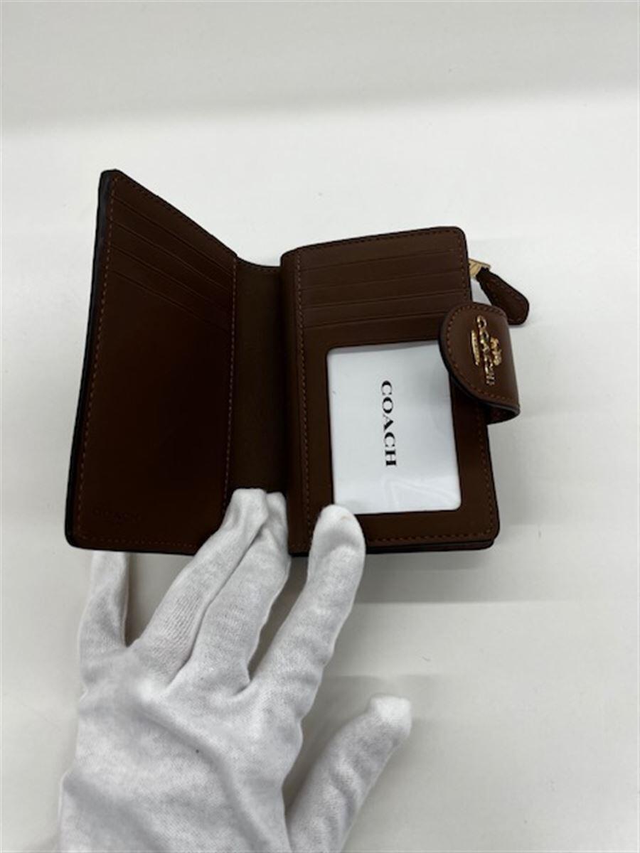 COACH(コーチ) / ミディアム コーナー ジップ ウォレット シグネチャー キャンバス/BRW/総柄/レディース/C0082 | 中古品 ...