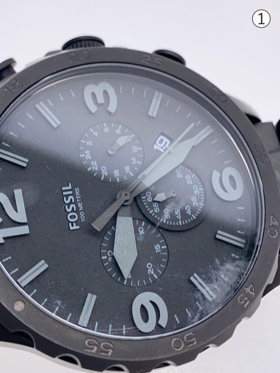 FOSSIL(フォッシル) / クォーツ腕時計/アナログ/BLK/BLK/252205 | 中古品の販売・通販ならセカンドストリート