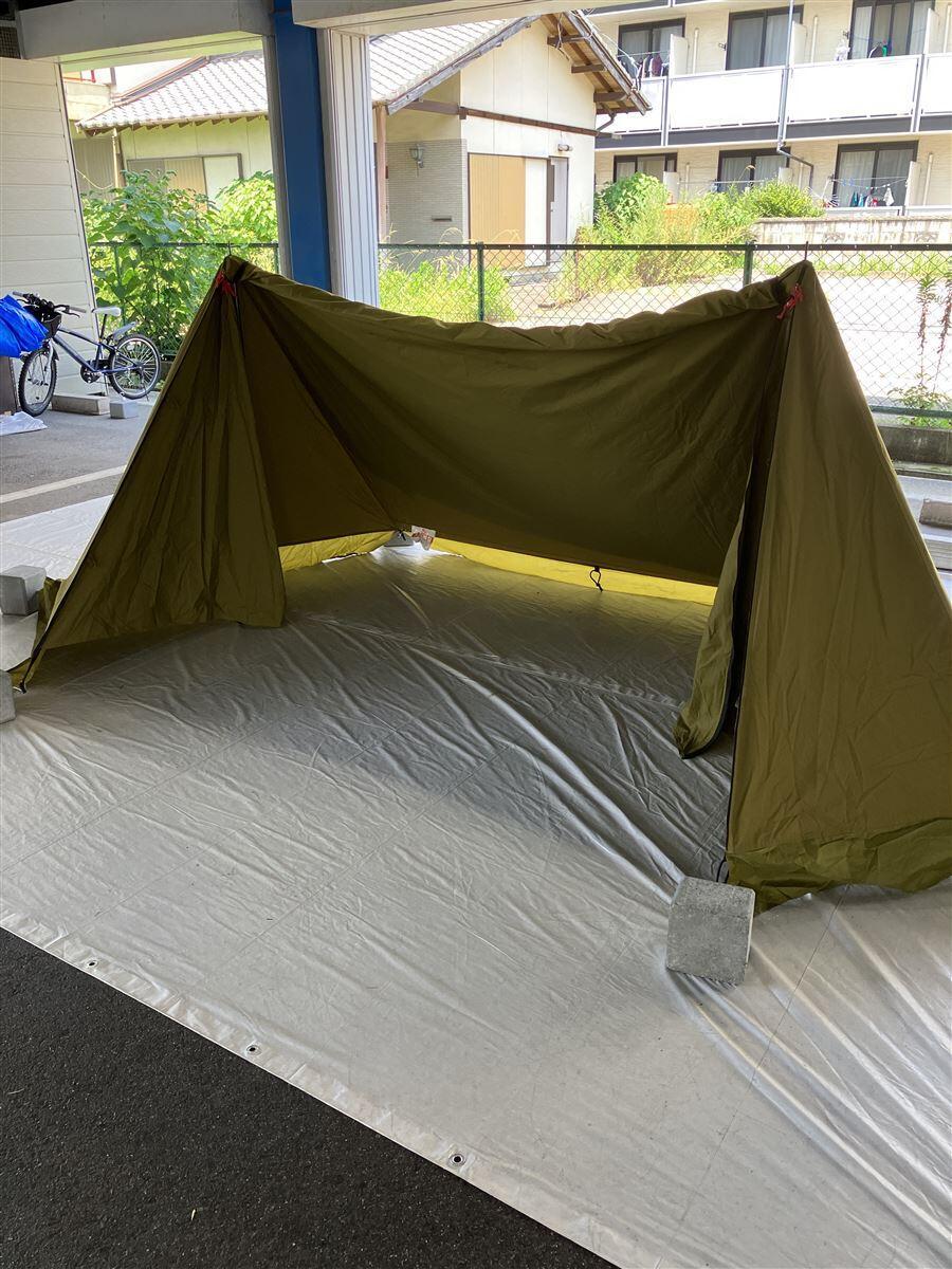 tent-Mark DESINGNS(テンマクデザイン) / TC-DX テント/2人用/KHK/炎幕TC-DX/スタンダードインナー/前幕セット | 中古品の販売・通販ならセカンドストリート