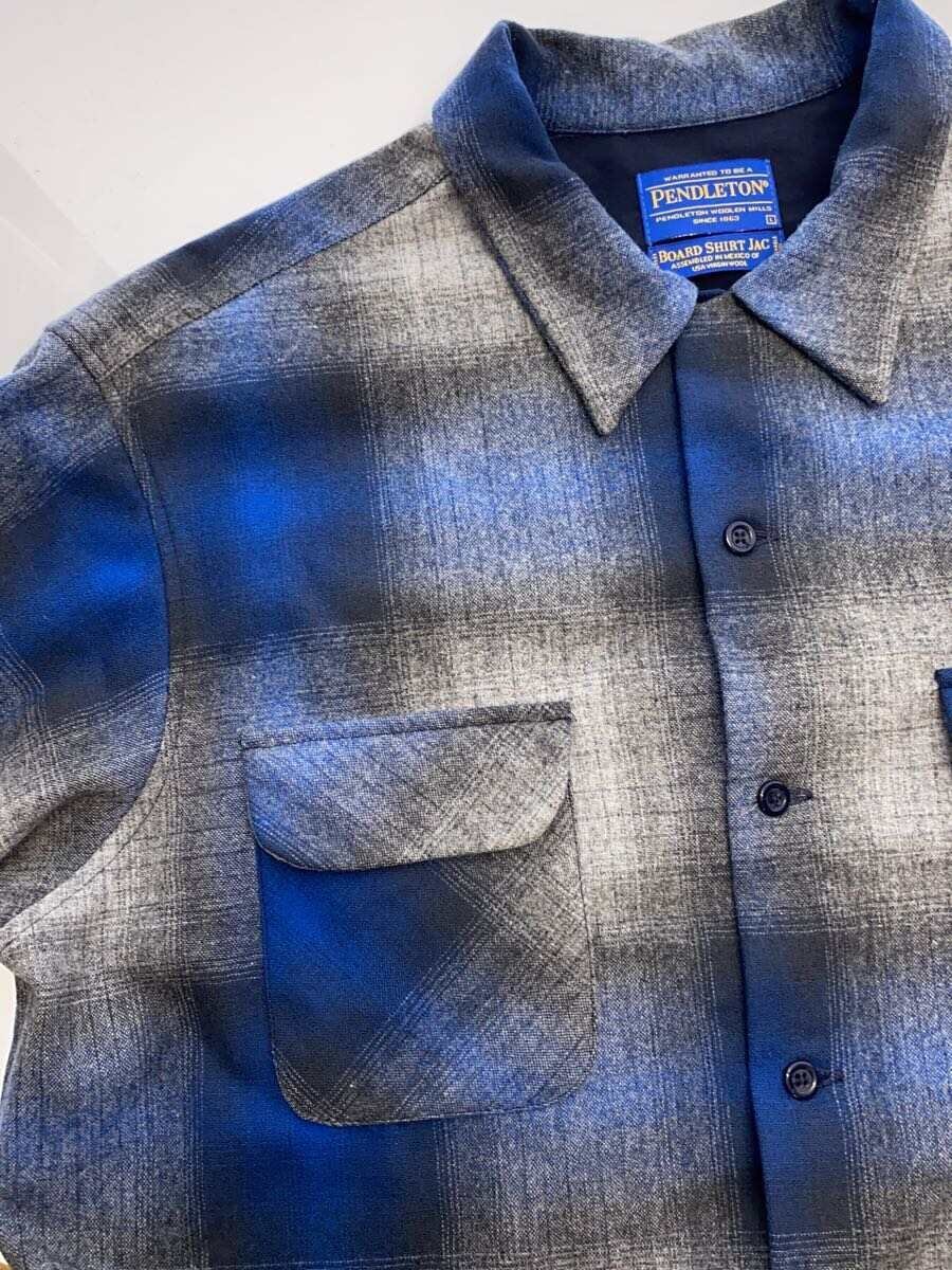 PENDLETON(ペンドルトン) / 長袖シャツ/L/ウール/BLU/オンブレCK | 古着の販売・通販ならセカンドストリート