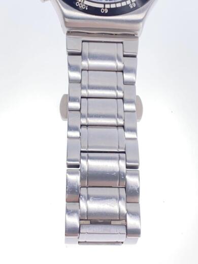 SWATCH(スウォッチ) / NIGHT FLIGHT/クォーツ腕時計/アナログ/ステンレス/BLK/SLV/YVS444GC | 中古品の ...