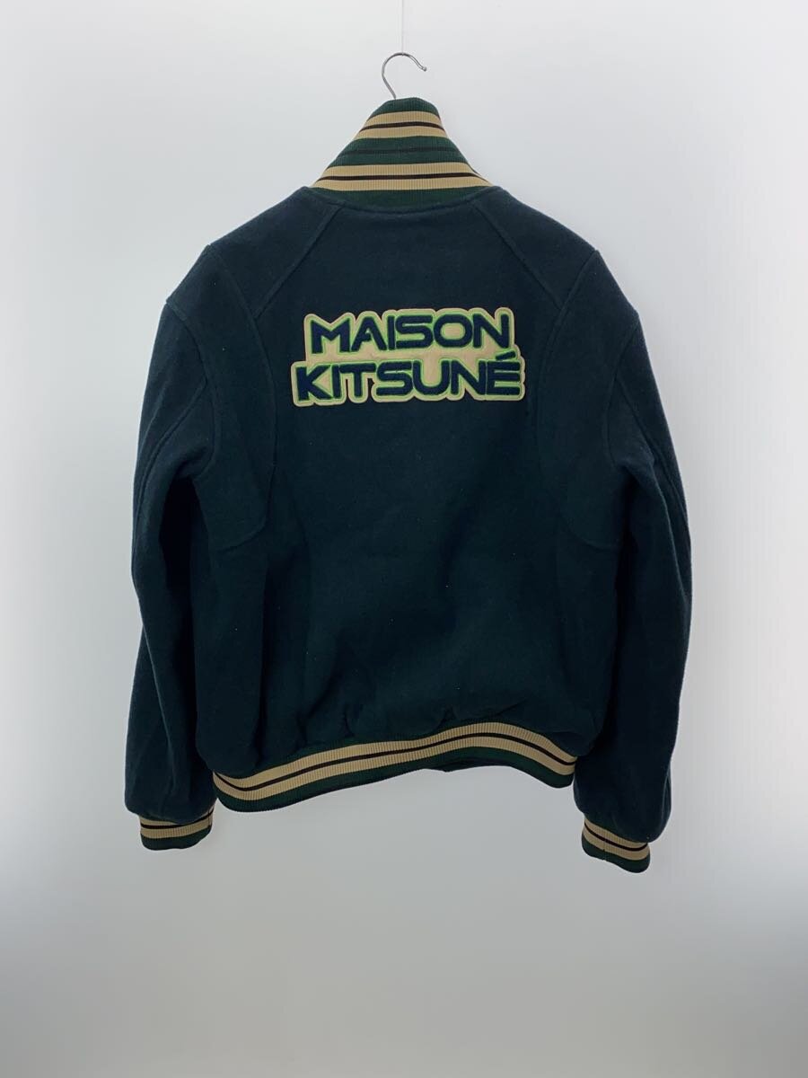 MAISON KITSUNE(メゾンキツネ) / MK PATCH BOMBER/スタジャン/M/ウール/GRN/HM02281WM0002 ...