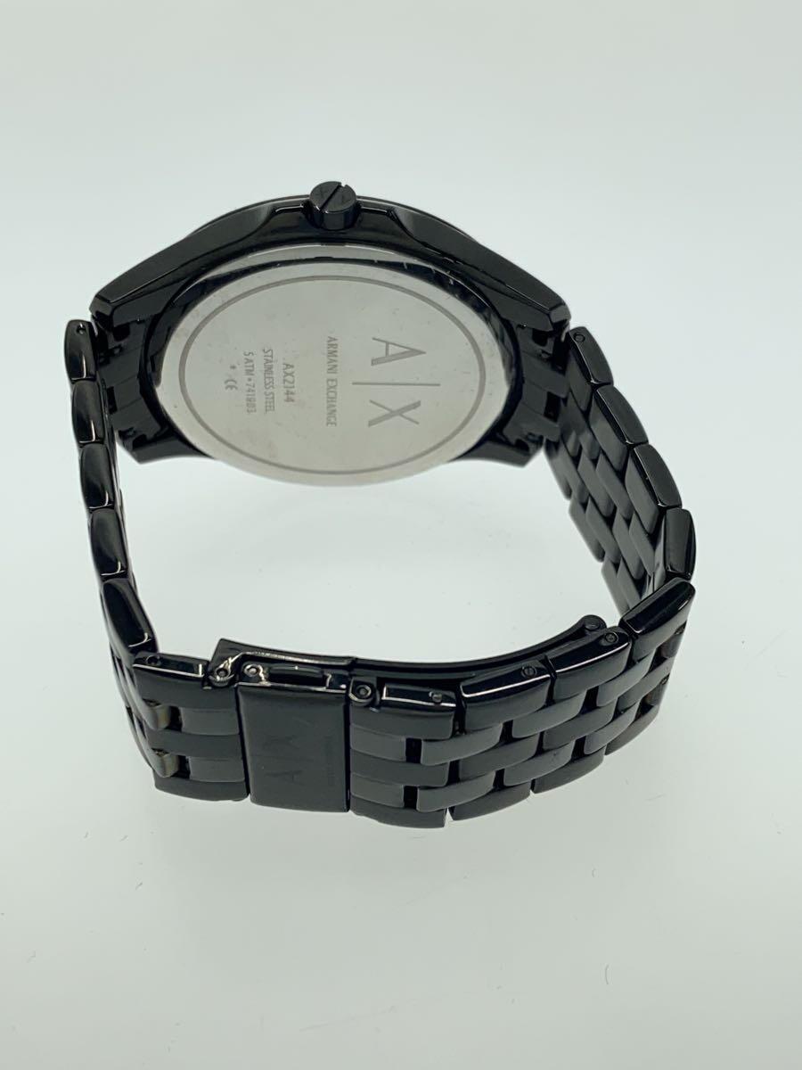 ARMANI EXCHANGE(アルマーニエクスチェンジ) / クォーツ腕時計/アナログ/ステンレス/BLK/BLK/AX2144 | 中古品 ...