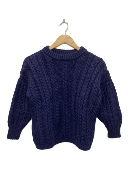 Guernsey Woollens ケーブルニットセーター アイボリー 中古GUERNSEY